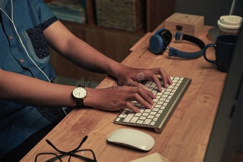Hands Of Coding Man Stock Photo Image Of Programming 120527854