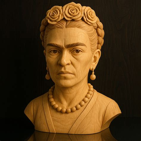 Sculptures And Artworks Stl Download Frida Kahlo Bustby Ha333ap
