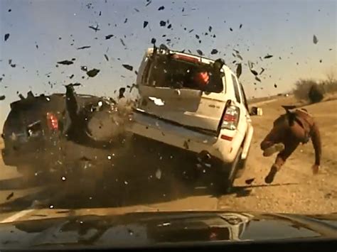Caught On Camera Trooper Lucky To Alive After Highway Hit Toronto Sun