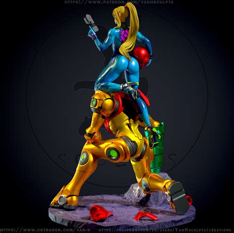 🎨 Samus Aran Nsfw・ Obj File For ・cults