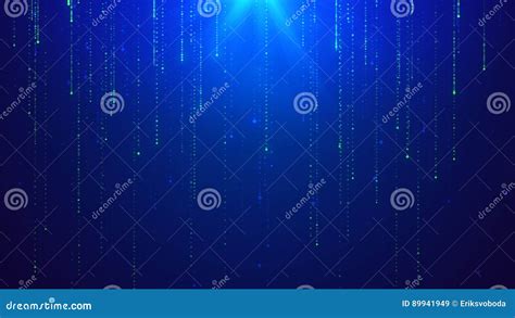 Futuristic Technology Like Binary Code Background Stock Illustration Illustration Of