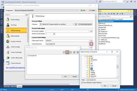 Porting Windows Projects To Linux With Windows Linux Subsystem Visualgdb Tutorials