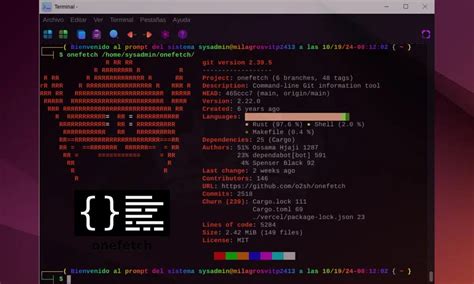 onefetch herramienta cli de fetch ideal para desarrolladores git