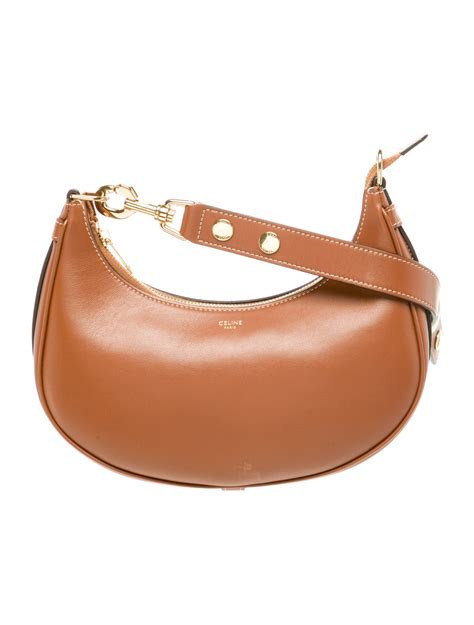 Celine Leather Ava Medium 2022 Brown Shoulder Bags Handbags