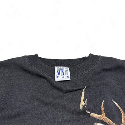 Vintage 90s Deer Nature Crewneck Size M Sweatshirt Depop