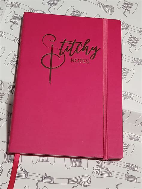 Stitchy Notes Notebook Large Pink Creatively Crafting