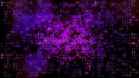 Violet Matrix Letters Stock Illustrations 14 Violet Matrix Letters