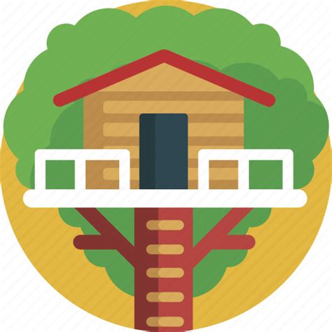 House Tree House Building Icon Download On Iconfinder