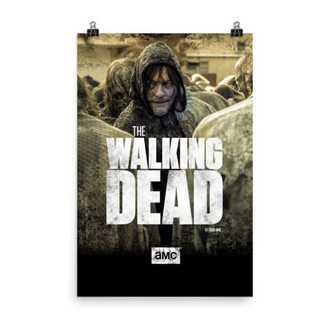 The Walking Dead Daryl Season 10 Finale Premium Satin Poster