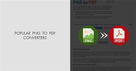 Best PNG To PDF Converters In Online Desktop