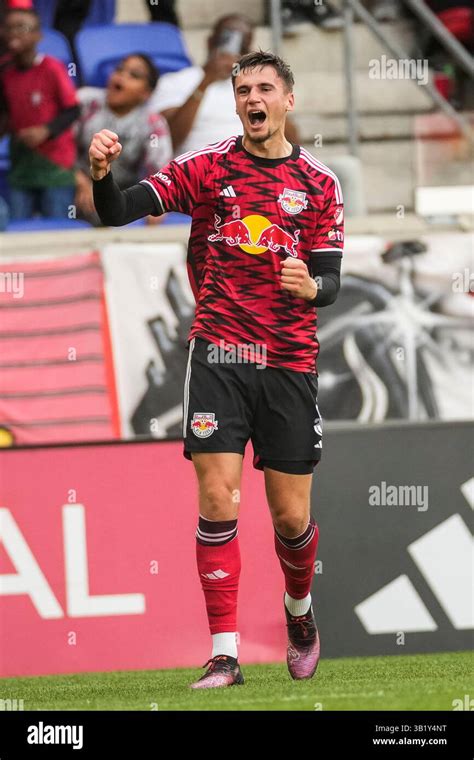New York Red Bulls Defender Noah Eile Celebrates After A Goal Against