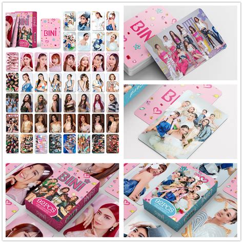 New 92pcs Bini Lomo Card Bini Photocards Lomocard Talaarawan Cards Laser Holographic Aiah Colet