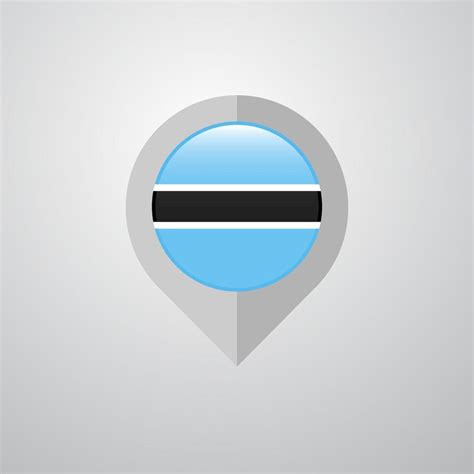 Map Navigation Pointer With Botswana Flag Design Vector 14321230 Vector Art At Vecteezy