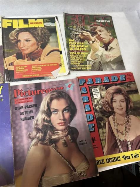 Vintage Picturegoerfilm Review And Playboy Magazines 1950s 1970s Rare X