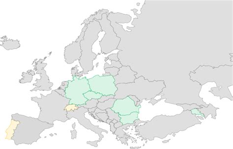 Map Of Ecec Level Nbs Education Initiatives In The European Region