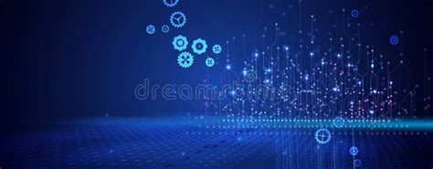 Abstract Structure Circuit Computer Technology Business Background