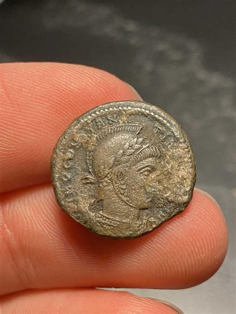 Best Ancient Rome Constantine I Victories Holding Shield Ae Nummus 306 337 Ce For Sale In
