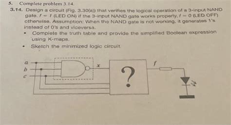 Solved 5 Complete Problem 314 314 Design A Circuit
