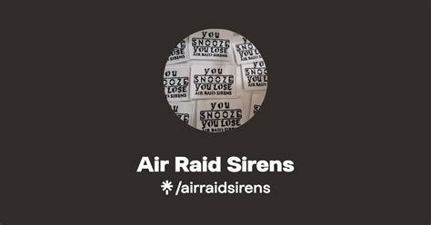 Air Raid Sirens Instagram Facebook Tiktok Linktree