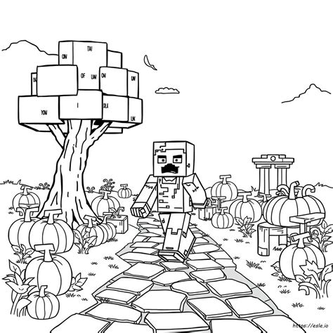 Minecraft Mob Gambar Mewarnai