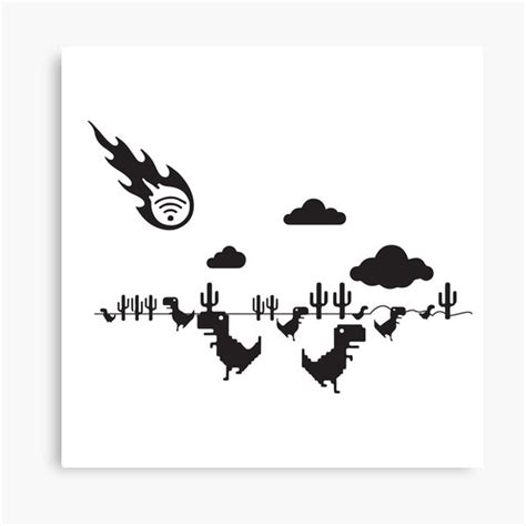 How Dinosaurs Went Extinct Blursed Extinction Of Dinosaurs Funny Meme Canvas Print For