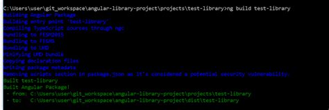 angular library by angular cli steps by ben cheng javascript self