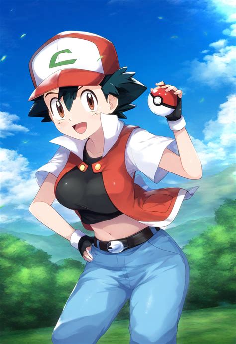Ashley Ketchum Red Pokemon Red And Blue By Farichada On Deviantart