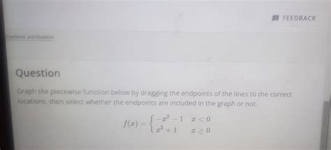 Solved QuestionGraph The Piecewise Function Below By Chegg Com