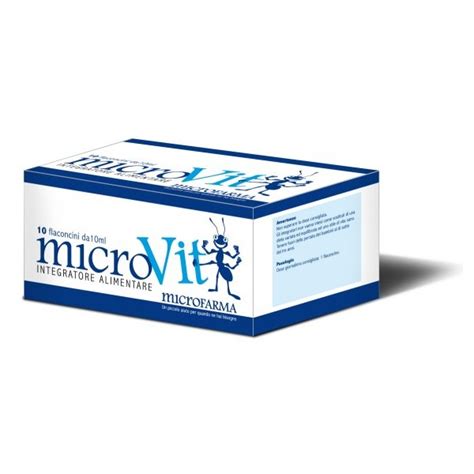 Microvit 10 Fialette Da 10 Ml Farmasanitaria Dolce Infanzia Aversa