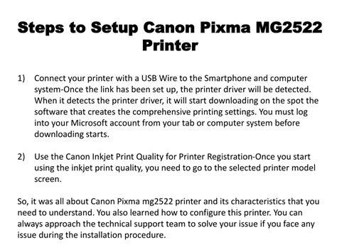 Ppt Setup Canon Pixma Mg Printer Powerpoint Presentation Free Download Id
