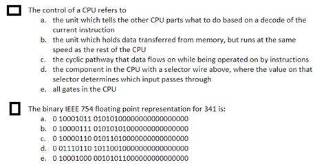 Solved The Control Of A CPU Refers To A The Unit Which Chegg