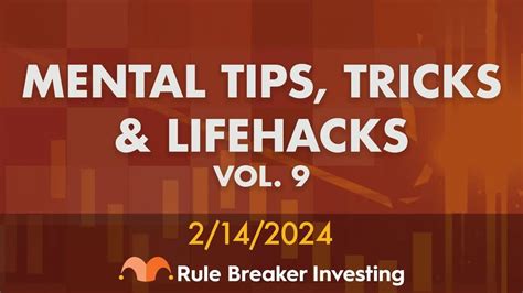 Mental Tips Tricks And Life Hacks With Motley Fool Co Founder David