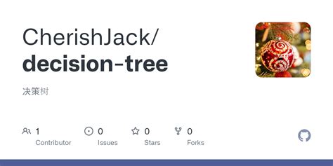 GitHub CherishJack decision tree 决策树