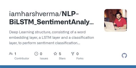 github iamharshverma nlp bilstm sentimentanalysis deep learning