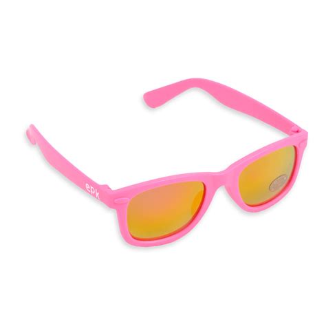 Lentes de sol EPK para niña en color rosado neón. | Square sunglass ...