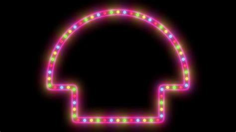 검은 배경에 화려한 빛이 있는 야간 광고 간판 네온 테두리 3d 렌더링 0명에 대한 스톡 사진 및 기타 이미지 0명 3차원 형태 간판 Istock