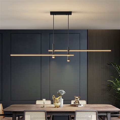 Cimi Dining Pendant Light Modern Minimalist Long Strip Dining Area Drop