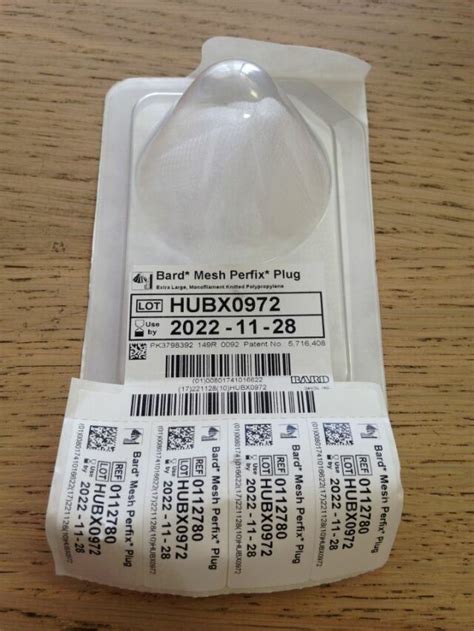 New Davol 0112780 Mesh Perfix Plug Extra Large Disposables General