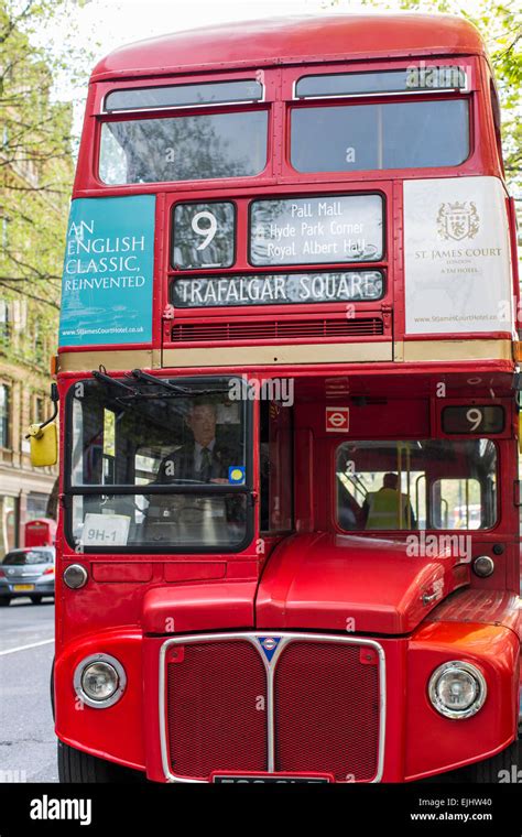 British Double Decker Bus Front