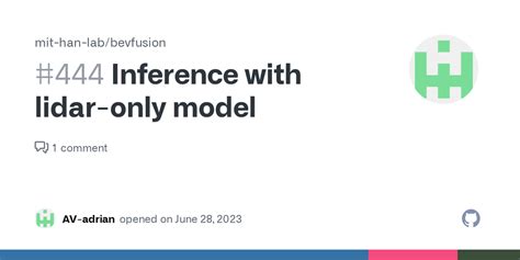 Inference With Lidar Only Model · Issue 444 · Mit Han Labbevfusion