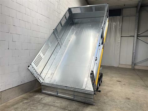 Remorque Benne Brian James Cargo Tipper 2 3 Achser Gitter Rückwärtskipper Neuf à Vendre Id