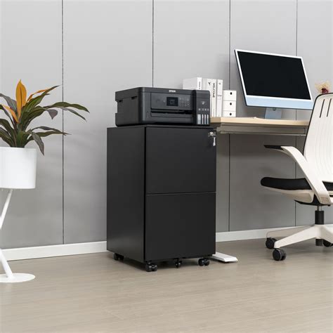 Dealtops Modern File Cabinet With 1 Lock And 2 Drawers For Legalletter