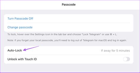 How To Lock Telegram Using Passcode On Desktop And Mobile Guiding Tech