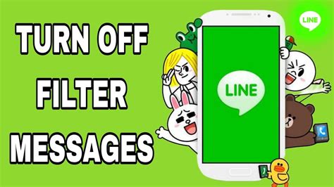 How To Turn Off Filter Messages On Line App YouTube