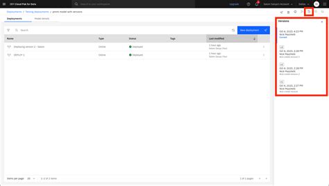 Managing Deployment Of Asset Versions Ibm Cloud Pak For Data As A Service