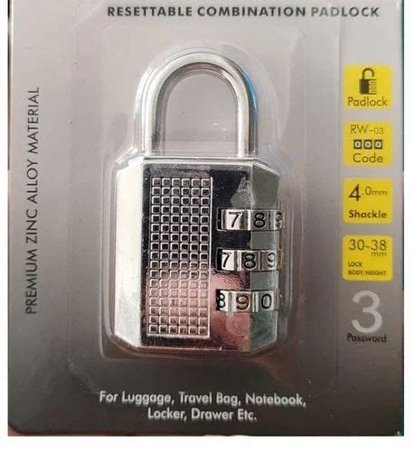 Travel Lock Combination Lock 3 Digit Steel At ₹ 150 Combination