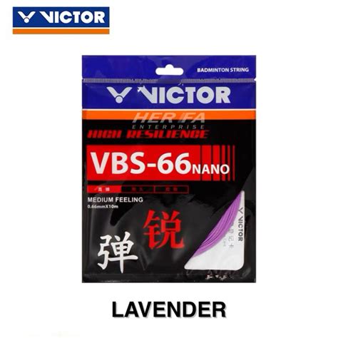 Victor Vbs 66nano Badminton String 100original Made In Japan 8colour