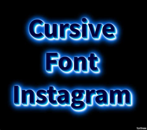 cursive font instagram text effect and logo design font