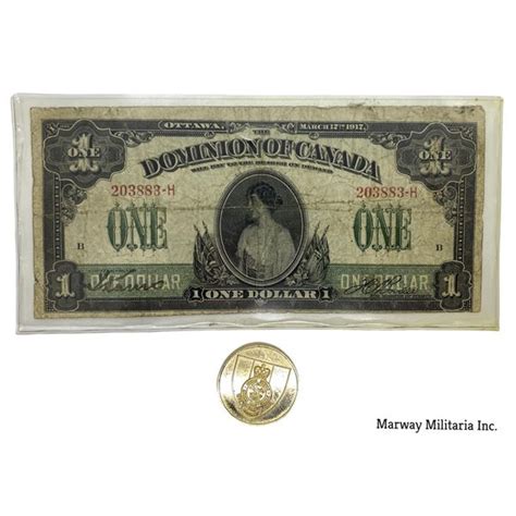 Ppcli Related Dominion Of Canada One Dollar Bill With Princess