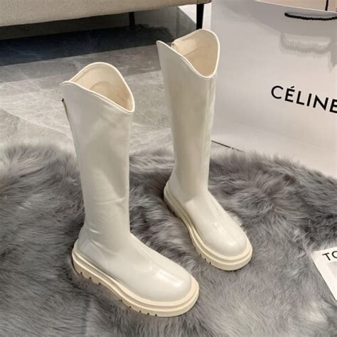 Boots Flat Platform Boots Women Womens Rubber Shoes Rain Sexy Thigh High Heels High Sexy Round